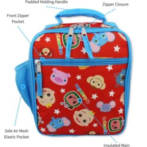 Cocomelon Boys Girls Soft Insulated School Lunch Box (Red, One Size)