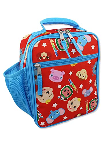 Cocomelon Boys Girls Soft Insulated School Lunch Box (Red, One Size)