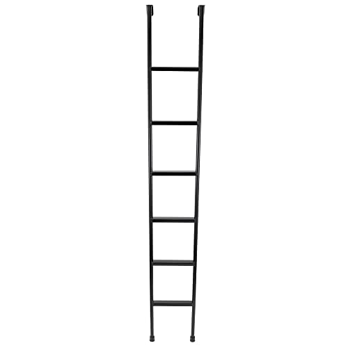 RecPro RV Bunk Ladder 85" | Black | Mounting Brackets Included | Aluminum | Made in USA