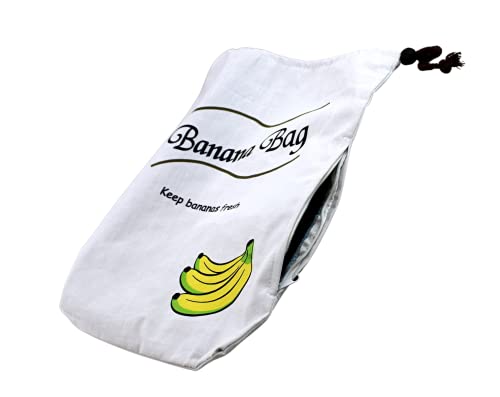 Banana Storage Drawstring Bag With Side Zipper Keeps Them Fresher Longer