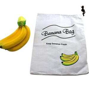 Banana Storage Drawstring Bag With Side Zipper Keeps Them Fresher Longer