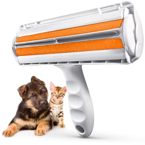 Pet Hair Remover – Reusable Lint Roller for Pet Hair – Easy to Use & Effective Lint Remover for Pet Hair – Static Pet Hair Roller Attracts Hair Like a Magnet – Cat Hair Remover & Dog Hair Remover