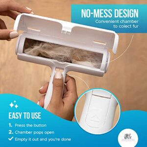 Pet Hair Remover – Reusable Lint Roller for Pet Hair – Easy to Use & Effective Lint Remover for Pet Hair – Static Pet Hair Roller Attracts Hair Like a Magnet – Cat Hair Remover & Dog Hair Remover