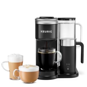 keurig k-cafe smart single serve k-cup pod coffee, latte and cappuccino maker, black