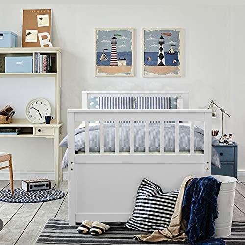 DORTALA Trundle Bed Twin Size, Wooden Daybed w/Trundle and 3 Storage Drawers, No Box Spring Required, Modern Captains Bed for Boys Girls Adults, Great for Bedroom, Guest Room (White, Twin)