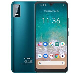 cubot note 8 smartphone without contract, 4g android 11 mobile phone, 5.5 inch hd display, 13mp + 5mp camera, 3100mah battery, 2gb/16gb, 128gb expandable, dual sim