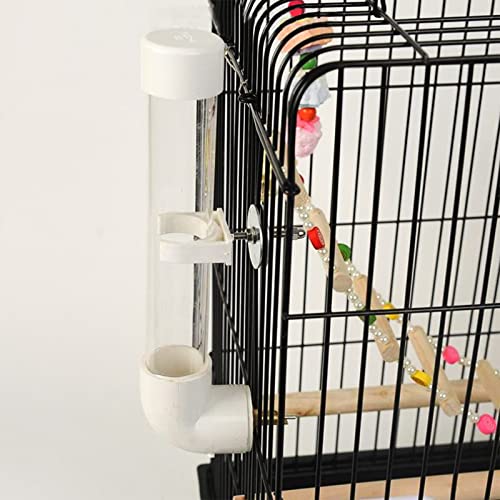 Bird Drinker Waterer, Parrot Bird Automatic Drinking Device, Parakeet Water Dispenser, Bird Drinking Water Bottle, Bird Cage Accessory, Drinking Fountain, Drinker Waterer for Chinchilla Rabbit