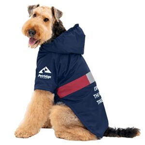 Petridge Dog Raincoat Jacket Waterproof Windproof Coat for Small Medium Large Dogs (65 Navy)