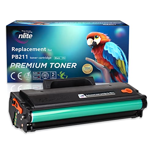 Enlite PB211EV Replacement Toner Cartridge for Pantum PB211 PB-211EV, Compatible with P2502W M6552NW P2502 P2500 P2500NW P2506W M6500 M6550NW M6600NW M6602N Series Printers, Pages up to 1600