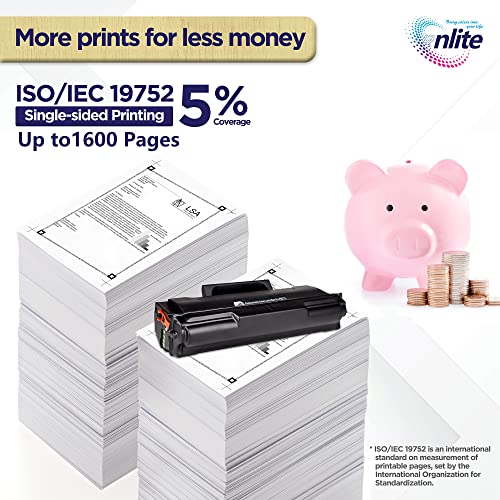 Enlite PB211EV Replacement Toner Cartridge for Pantum PB211 PB-211EV, Compatible with P2502W M6552NW P2502 P2500 P2500NW P2506W M6500 M6550NW M6600NW M6602N Series Printers, Pages up to 1600