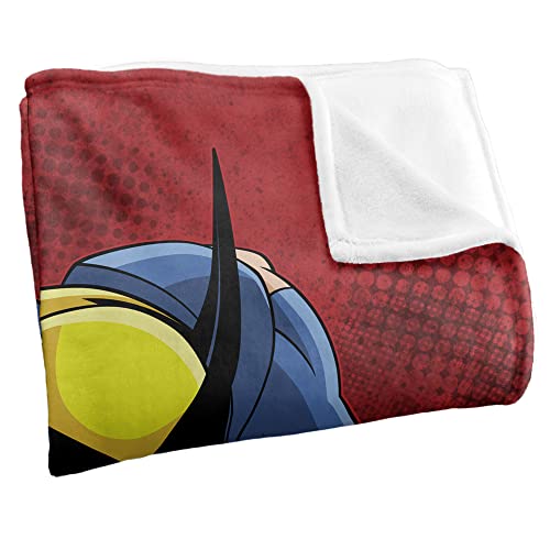 Marvel Blanket, 36"x58" X-Men Wolverine Slash Silky Touch Super Soft Throw Blanket