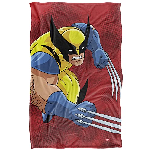 Marvel Blanket, 36"x58" X-Men Wolverine Slash Silky Touch Super Soft Throw Blanket