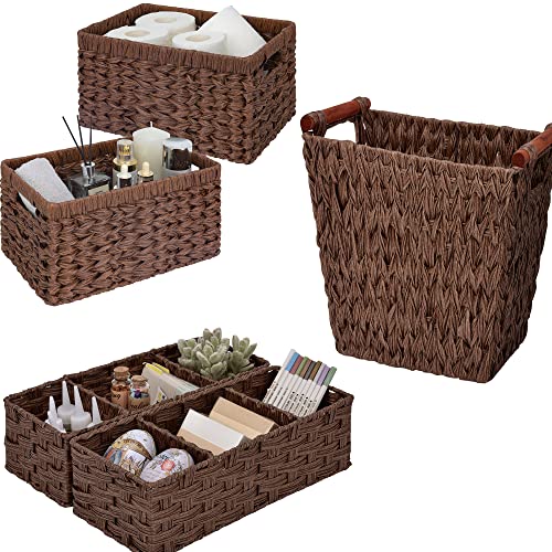 GRANNY SAYS Bundle of 3 Sets Wicker Storage Baskets