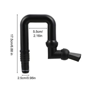 MiOYOOW U Return Pipe, 360° Rotation Aquarium U Return Pipe Fish Tank Pump Nozzle for Aquarium Water Pump