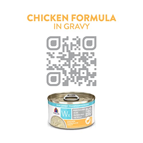 Weruva Wx Phos Focused, Chicken Formula in Gravy, 3oz Can (Pack of 12)