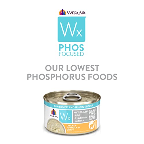 Weruva Wx Phos Focused, Chicken Formula in Gravy, 3oz Can (Pack of 12)