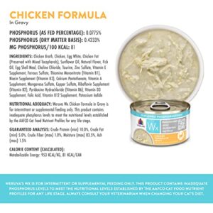 Weruva Wx Phos Focused, Chicken Formula in Gravy, 3oz Can (Pack of 12)