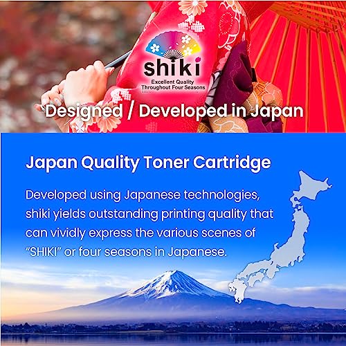 SHIKI Compatible Toner Cartridge Replacement for Kyocera ECOSYS M5526cdw P5026cdw TK5242C (Cyan, 3000 Pages)