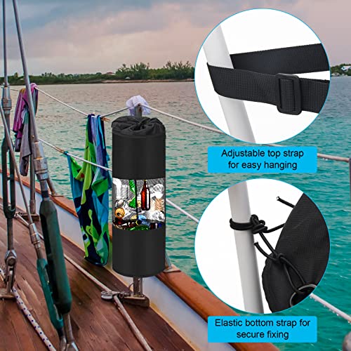 Boat Trash Can, AHIER Portable Mesh Boat Storage Bag, Outdoor Reusable Boat Garbage Ban for Your Boat, Kayak, or Camper