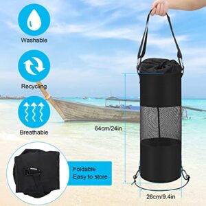 Boat Trash Can, AHIER Portable Mesh Boat Storage Bag, Outdoor Reusable Boat Garbage Ban for Your Boat, Kayak, or Camper