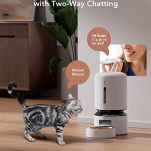 PETLIBRO Automatic Cat Food Dispenser with Camera, 1080P HD Video with Night Vision, 5G WiFi Automatic Cat Feeder with APP 2 Way Audio, Motion & Sound Alerts Pet Feeder for Cat & Dog Single Tray