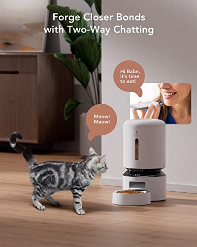 PETLIBRO Automatic Cat Food Dispenser with Camera, 1080P HD Video with Night Vision, 5G WiFi Automatic Cat Feeder with APP 2 Way Audio, Motion & Sound Alerts Pet Feeder for Cat & Dog Single Tray