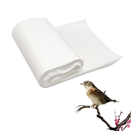 Vkinman Bird Cage Paper Liners 100 Sheets Non-Woven Bird Nesting Box Pads, 22.8×10.6in