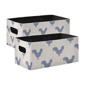 rooster storage basket felt storage bin collapsible shelves basket empty gift baskets organizer for pet supplies magazine