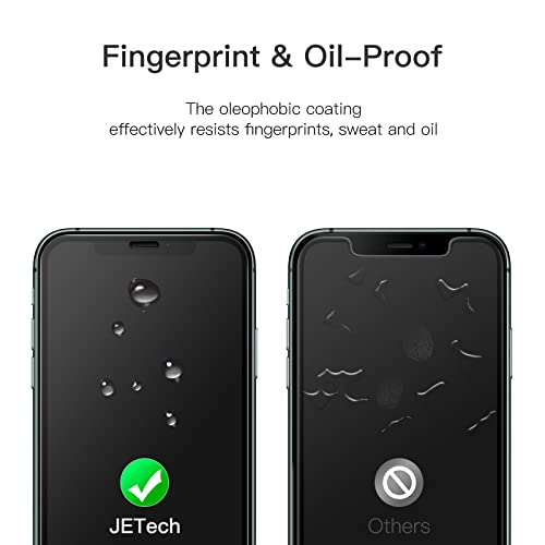 JETech Full Coverage Screen Protector for iPhone 11 Pro/iPhone X/iPhone XS 5.8-Inch, Black Edge, 9H Tempered Glass Film Case-Friendly, HD Clear, 3-Pack