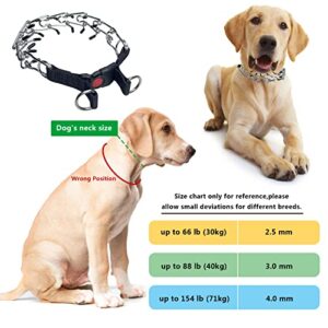 Dog Training Collar, Adjustable Dog Collar for Small Medium Large Dogs (M (Neck: 16"-18'' Weight: Around 50 lbs) New)