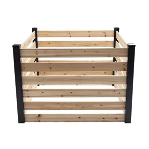 outdoor essentials haven 4 ft. x 4 ft. cedar compost bin