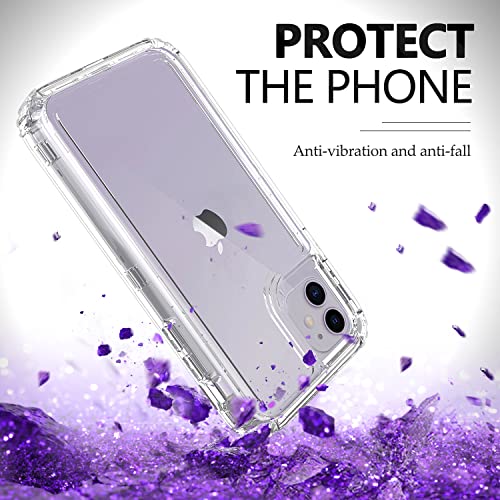 Megalucky for iPhone 11 Case, Clear TPU, Shockproof Protective Phone Case for iPhone 11 6.1inch (Clear)