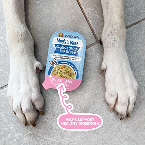 Weruva Dog Meals 'n More Natural Wet Dog Food, Belly Belly Nice! Digestive Support Variety Pack, 3.5oz Cup (10 Cups)