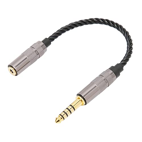 SWOQ Headphone Extension Cable, 4.4 mm Male to 2.5 mm Female goldplated Durable Headphone Adapter Cable for DAP