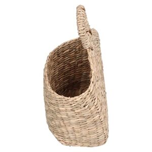 2Pcs Rustic Magazine Basket, Magazine Storage Basket Magazine Basket with Handles Wall Hanging Storage Basket Decorative Baskets