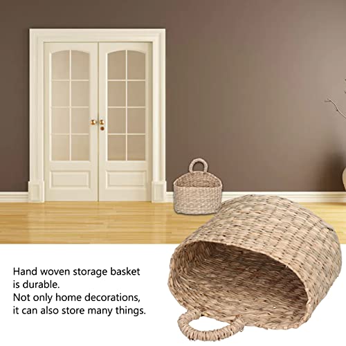 2Pcs Rustic Magazine Basket, Magazine Storage Basket Magazine Basket with Handles Wall Hanging Storage Basket Decorative Baskets