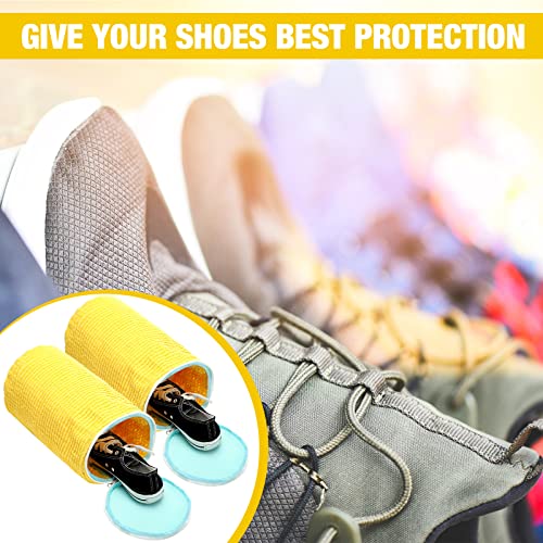 8 Pcs Shoes Laundry Bag Adjustable Shoe Trees Washing Machine Bag with Zipper Shoe Cleaner Kit 4 Pair of Shoe Trees for Women Men Canvas