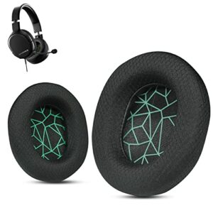 krone kalpasmos steelseries arctis 7 replacement earpads, fabric replacement earpads ear fit steelseries arctis wirelss arctis 1, pro, 3, 5, 7, 7+, 7p, 7x, 9, prime all models wireless headset, green