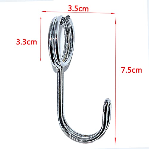 ZHome Stainless Steel Coat Hook Hat Bag Keys Rack/Rope Hooks Cord Hooks Hanging Hooks for Kitchen, Work Shop, Bathroom, Garden 5 Pcs