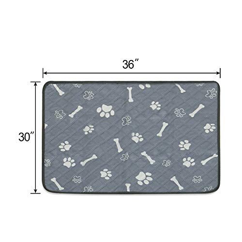 Washable Pee Pads for Dogs, Waterproof Reusable Puppy Pads, Super Absorbent Pet Whelping Pad for Training, Travel, Whelping, Large Leak-Proof Dog Pee Mats for Dog Cat Rabbit, 2 Pack