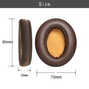 Aiivioll Compatible with Sennheiser Momentum 2.0 Ear Cushions, Isolating Headphone Cushion Memory Foam Replacement Earpads (Brown+Brown Net)