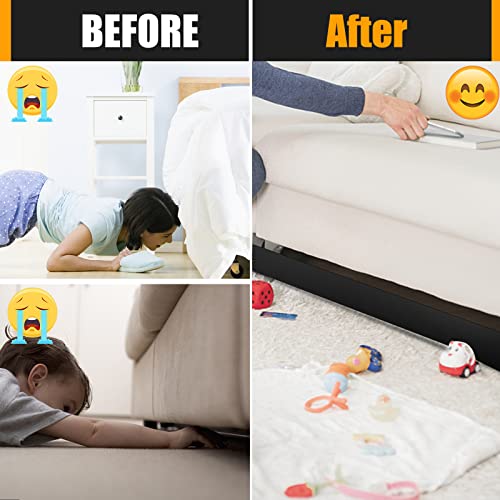 Trajihye 32.8 Feet Toy Blocker for Under Couch,Under Bed Blocker, Adjustable Couch Blocker Under Couch,Under Couch Blocker for Toy Stop Things from Going Under Sofa (1pack*32.8feet)