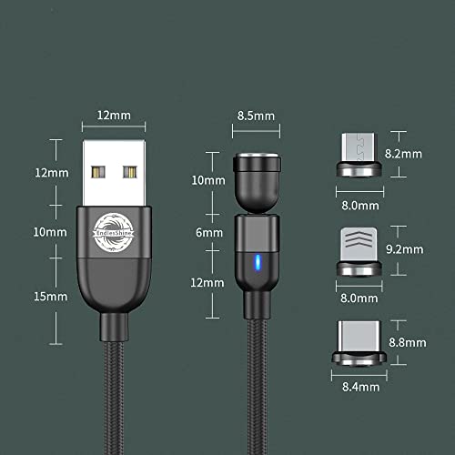 EndlesShine Magnetic Tips Connectors Head for i Products (5 Pack), Magnetic Phone Cable Adapter(i Products)