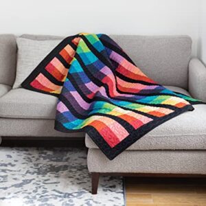 Connecting Threads Rainbow Burst Throw Quilt Sewing Project Kit