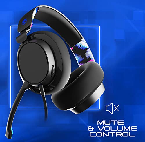 Skullcandy SLYR Multi-Platform Over-Ear Wired Gaming Headset, Works with Xbox Playstation and PC - Blue