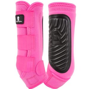 classic equine classicfit hind sling boots, hot pink, medium