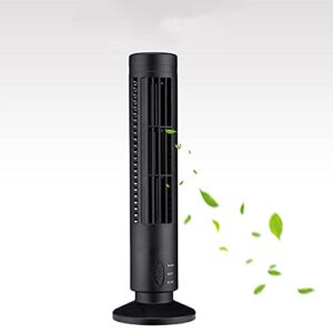 ZZKHGo Tower Electric Fan, USB Bladeless Fan Mini Vertical Air Conditioner, Mini Leafless Tower Air Conditioner Small Fan, Air Circulation Coolers for Home Office Bedroom