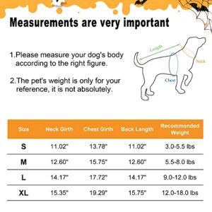 Filhome Pet Bee Dog Costume, Halloween Dog Hoodies Outfits Cute Cat Hooded Coat Warm Apparel Fall Winter Christmas Cosplay Clothes for Small Medium Pet(M/Multicolor)