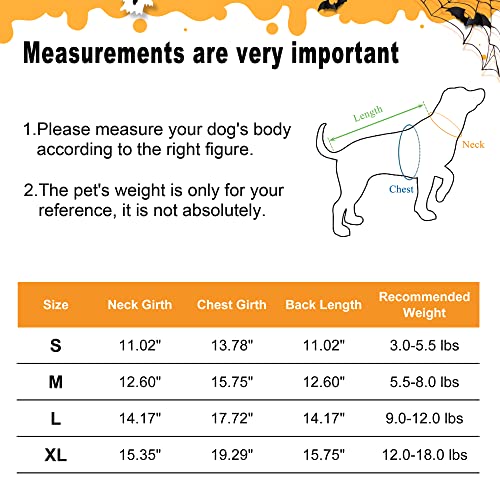 Filhome Pet Bee Dog Costume, Halloween Dog Hoodies Outfits Cute Cat Hooded Coat Warm Apparel Fall Winter Christmas Cosplay Clothes for Small Medium Pet(M/Multicolor)