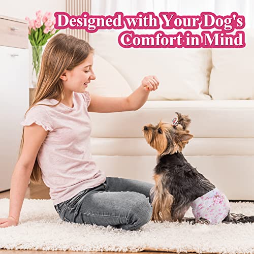 Dono Disposable Dog Diapers Female, Super Absorbent Doggie Diaper, Rapid-Dry Gel Technology Puppy Diapers, Leak-Proof Fit Cat Diapers for Doggy in Heat,Excitable Urination,Incontinence,Training